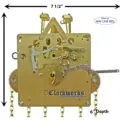1151-053 Hermle Clock Movement - 1-800-381-7458- Clockworks - Clockworks
