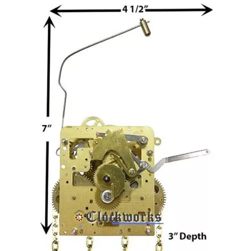 241-081 Hermle Clock Movement - 1-800-381-7458- Clockworks.