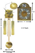Bell Strike Clock Kit GMKIT7 - 1-800-381-7458- Clockworks. - Clockworks.