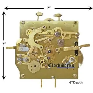 Kieninger KSU Clock Movement Parts – Bottom Diagram : Clockworks