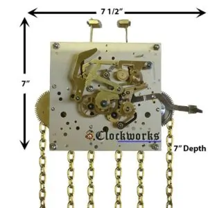 Kieninger KSU Movement Parts – Back Diagram : Clockworks