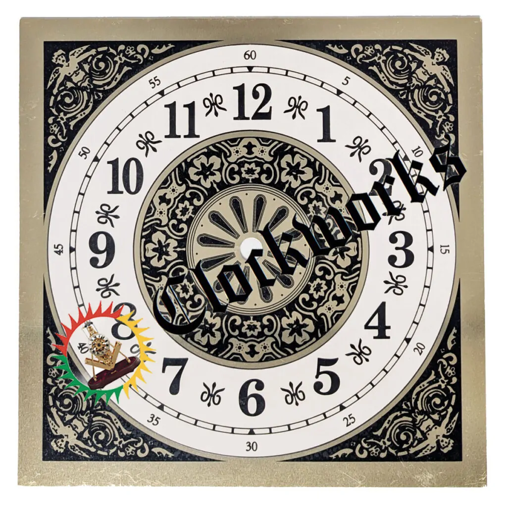 OGee Square Clock Dial - Roman Numerals - Clockworks