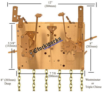 NEW H Series Kieninger Clock Movement -1-800-381-7458- Clockworks ...