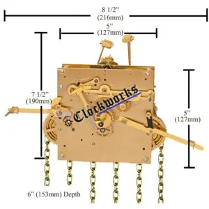 Kieninger KSU Clock Movement Parts - Bottom Diagram - Clockworks ...