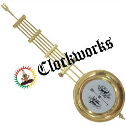 Mechanical Clock Pendulum Bob - A bob is the round disk - Clockworks