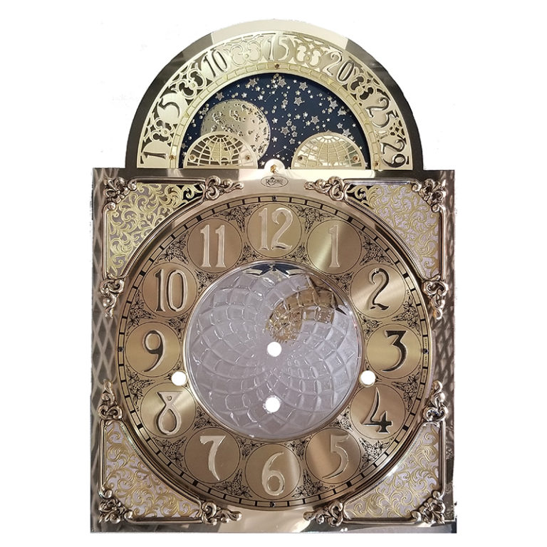 Elegant 1161-853 Clock Moon Dial - Clockworks. - Clockworks.