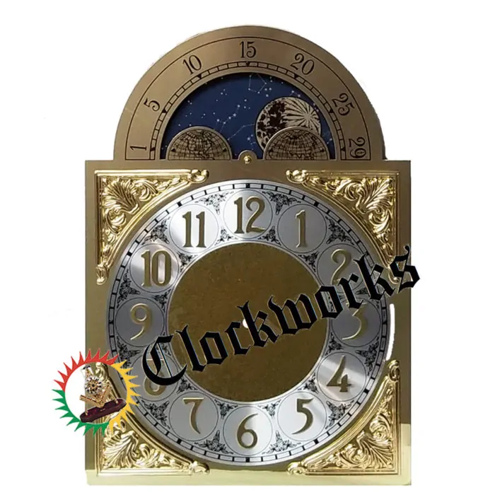451-050 Clock Moon Dial for Hermle - Clockworks. - Clockworks.