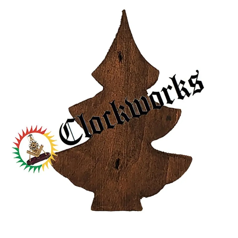 Brown Hand Carved Tree for a Cuckoo Clock - Clockworks